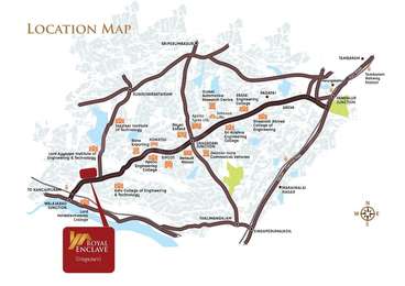 The Royal Lands And Nest CHS Royal Enclave Near Walajabad Map ...