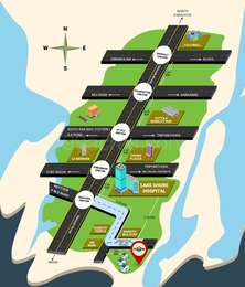 Thejus Homes Moon Light Villas Map - Maradu, Ernakulam Location Map