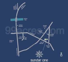 Theme Infrastructure Theme Sundar One Map - Sundarpura, Vadodara ...