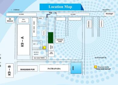 Think Roof Infra Think Roof Ekayan Map - Patrapada, Bhubaneswar ...