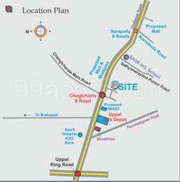 Thirumala Constructions Thirumala Ashok Arcade Map - Boduppal, Warangal ...