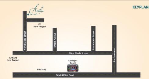 Thirumurugan Homes Thirumurugan Anika Enclave Map - Saidapet, GST Road ...