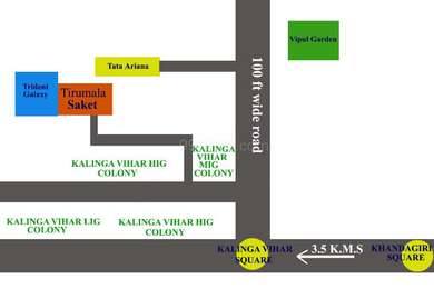 Tirumala Infrastructure And Development Builders Tirumala Saket Map ...