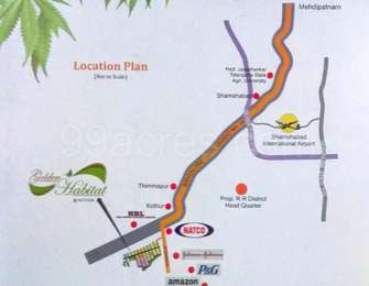 TMR Group Hyderabad Golden Habitat Kothur Map - Kothur, Hyderabad ...