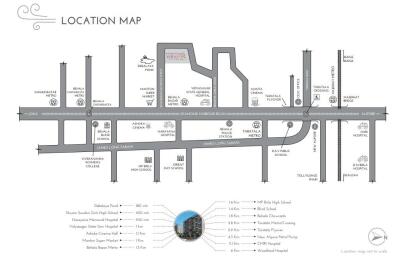 Top Projects Whispering Winds Map - Behala, Kolkata South Location Map