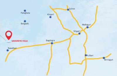 Topline Realty Sayapatri Villa Phase 2 Map - Naxalbari, Siliguri ...
