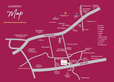 Town and City Developers Town Signature City Map - Uppilipalayam ...