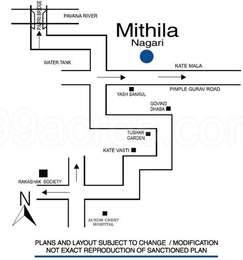 Townscape Mithila Nagari Map - Pimple Saudagar, Pune North Location Map