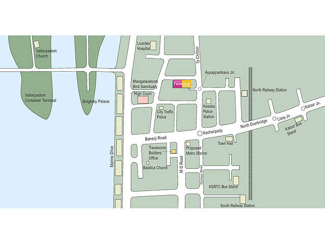 Travancore Twingle Office Apartments Kacheripady, Ernakulam Resale ...