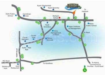 Trimurti Group and Budhrani Developers Trimurti Wateridge Map - Undri ...