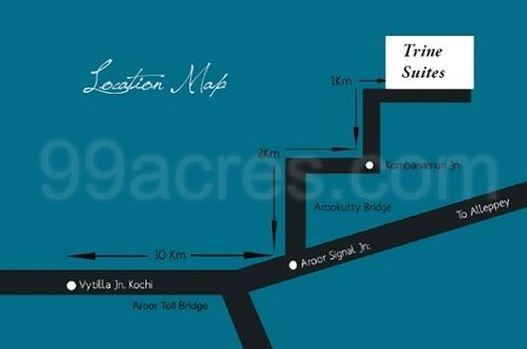 Trine Suites Aroor, Kochi | Price List, Location, Floor Plan, Layout