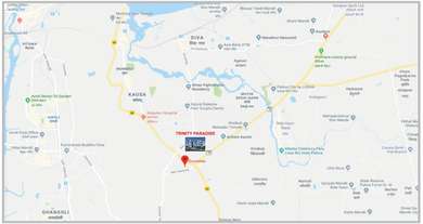 National Builders National Trinity Paradise Map - Shilphata, Navi ...