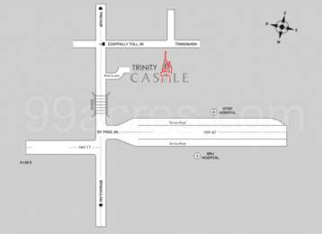 Trinity Builders Trinity Castle Map - Edappally, Kochi Location Map
