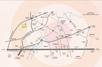 Trio Spaces Trio Alpha Map - Tathawade, Pune Location Map