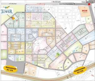 Triveni Group Triveni Bhoomi Tower Map - Kamothe, Mumbai Navi Location Map