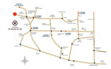 Triveni Group Triveni Majesta Map - Kalyan West, Thane Location Map
