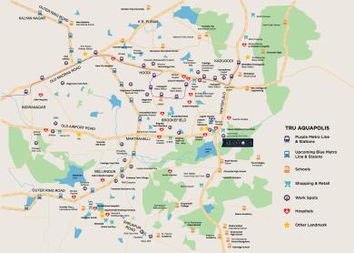 Tru Dwellings Pvt Ltd Tru Aquapolis Map - Varthur Road, Bangalore ...