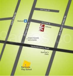 True Value Homes TVH Sattvika Map - Mandaveli, Chennai Location Map