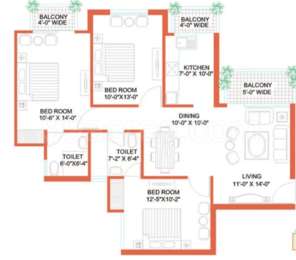 1 BHK / Bedroom Apartment / Flat for rent in Tulip White Sector 69 ...