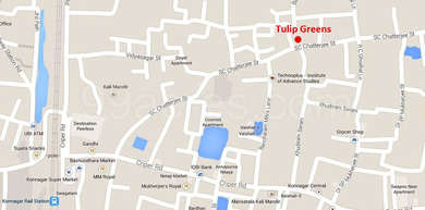 Tulip Infra Tulip Green Map - Konnagar, Hooghly Location Map