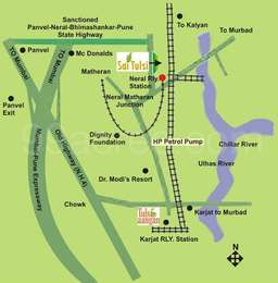 Tulsi Realty Sai Tulsi Tulip Map - Neral, Mumbai Location Map
