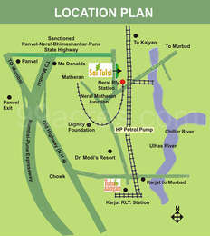 Tulsi Realty Tulsi Aangan Map - Karjat, Mumbai Beyond Thane Location Map