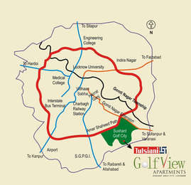 Tulsiani Constructions And Developers Tulsiani Golf View Apartments Map ...