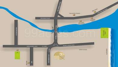 True Value Homes TVH Quadrant Map - Adyar, Chennai South Location Map