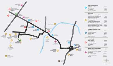 TVS Emerald Peninsula Map - Manapakkam, Chennai South Location Map