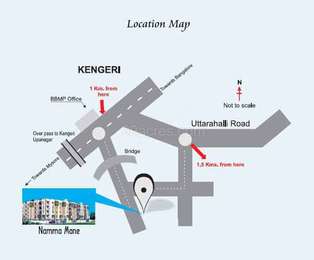 U K Projects UK Namma Mane Map - Kengeri, Bangalore Location Map