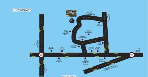 Ugna Buildwell Ugna The Habitat Map - Bariatu, Ranchi Location Map