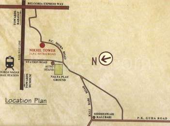 Ujan Construction Ujan Nikhil Tower Map - Durganagar, Belgharia ...