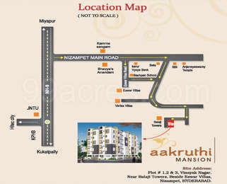 Umas Developers Umas Aakruthi Mansion Map - Nizampet, Hyderabad ...