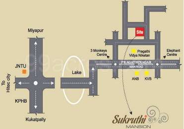 Uma Infra Umas Sukruthi Mansion Map - Pragathi Nagar, Hyderabad ...