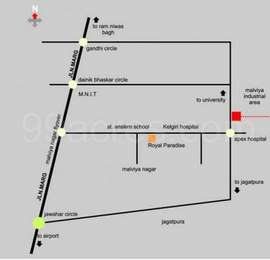 Unique Builders Unique C2plaza Map - Malviya Nagar, Jaipur Location Map