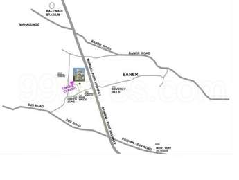 Unique Developers Unique Classic Map - Baner, Pune Location Map