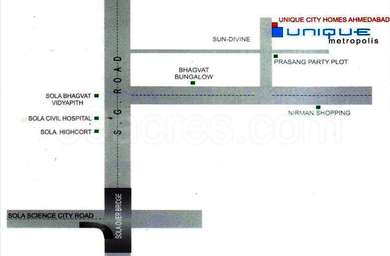 Unique Infraspace Unique Metropolis Map - Chanakyapuri, Ahmedabad West ...