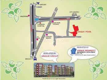 Unique Property Unique Pearl Map - Rajarhat, Kolkata Location Map