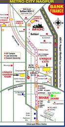 Unique Realities Builder Unique Desire 4 Map - Mihan, Nagpur Location Map