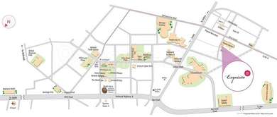 Unitech Group Unitech Exquisite Map - Sector-71 Gurgaon Location Map