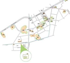 Unitech Group Unitech South Park Map - Sector 70, Gurgaon Location Map