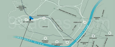 Unitech Group Unitech The Gateway Map - Santragachi, Howrah Location Map