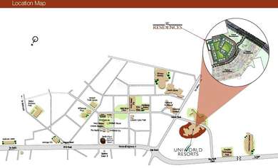 Unitech Group Unitech The Residences Map - Sector 33, Gurgaon Location Map