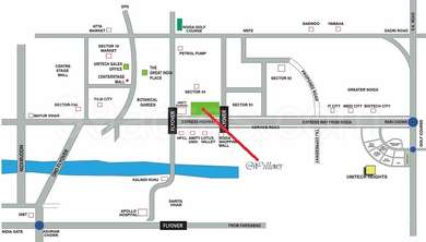 Unitech Group Unitech The Willows Map - Sector-96 Noida Location Map