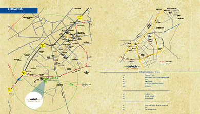 Unitech Group Unitech IVY Terraces Map - Unitech IVY Terraces Sector-70 ...