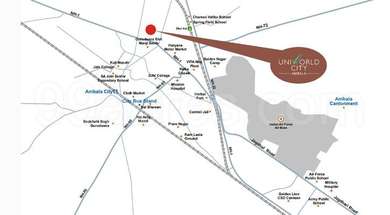 Unitech Group Unitech Ananda Plots Map - Sector 20 Panchkula Location Map