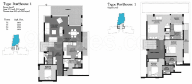 3 BHK Apartment / Flat for sale in Unitech Cascades Sector Pi 2 Greater ...