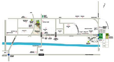Unitech Group Unitech Horizon Map - Sector Pi 2, Greater Noida Location Map
