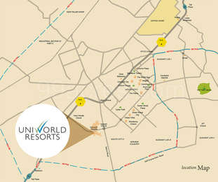 Unitech Group Unitech Opulence Map - Sector-33 Gurgaon Location Map