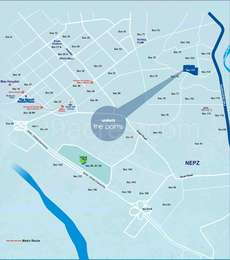 Unitech Group Unitech The Palms Map - Sector 117, Noida Location Map